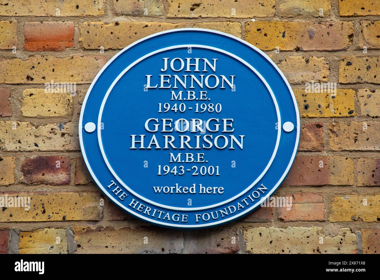 London, UK - March 4th 2024: Plaque on Baker Street in London, marking ...