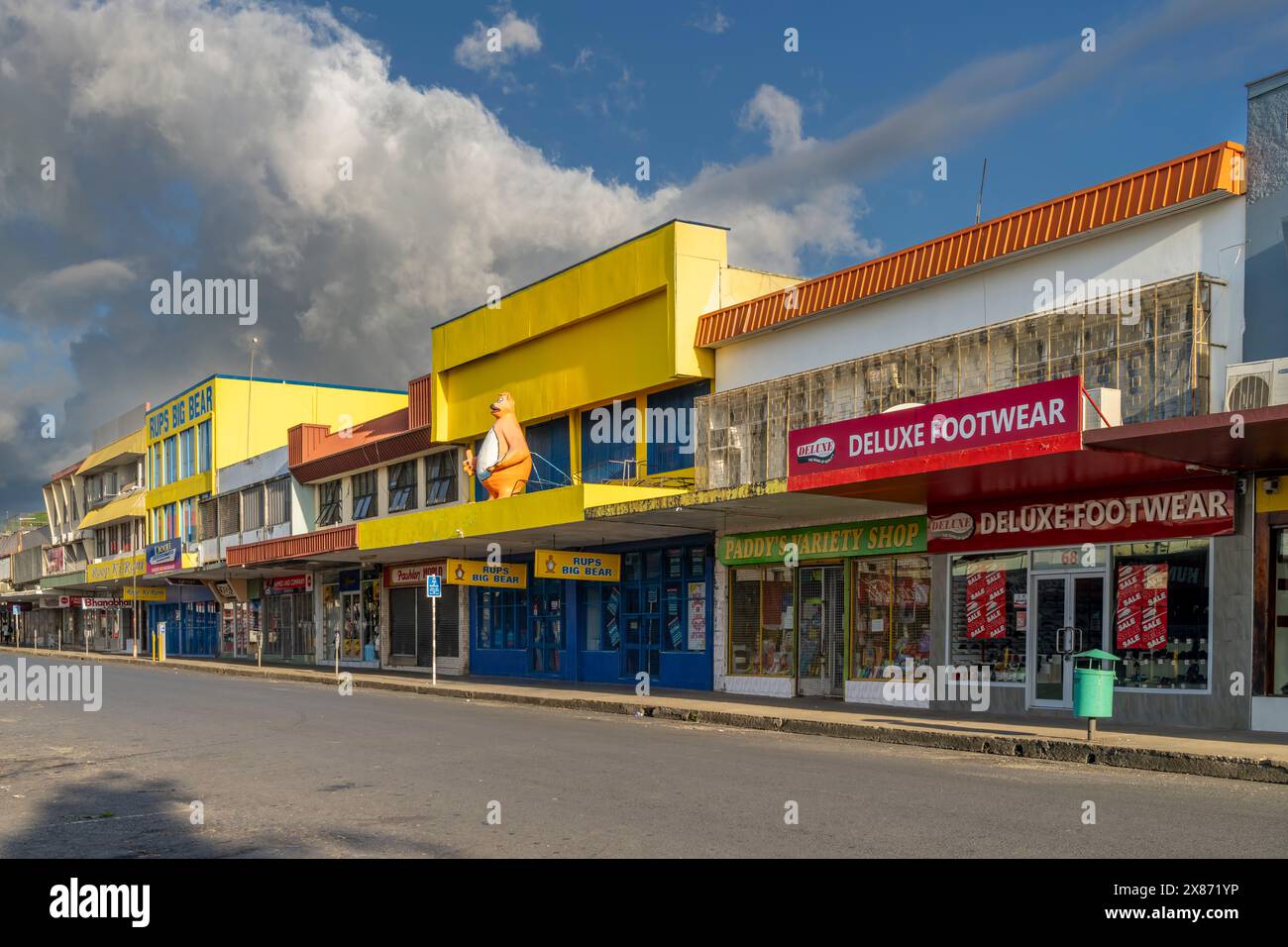 A downtown street in Lautoka, Fiji, South Pacific Stock Photo - Alamy