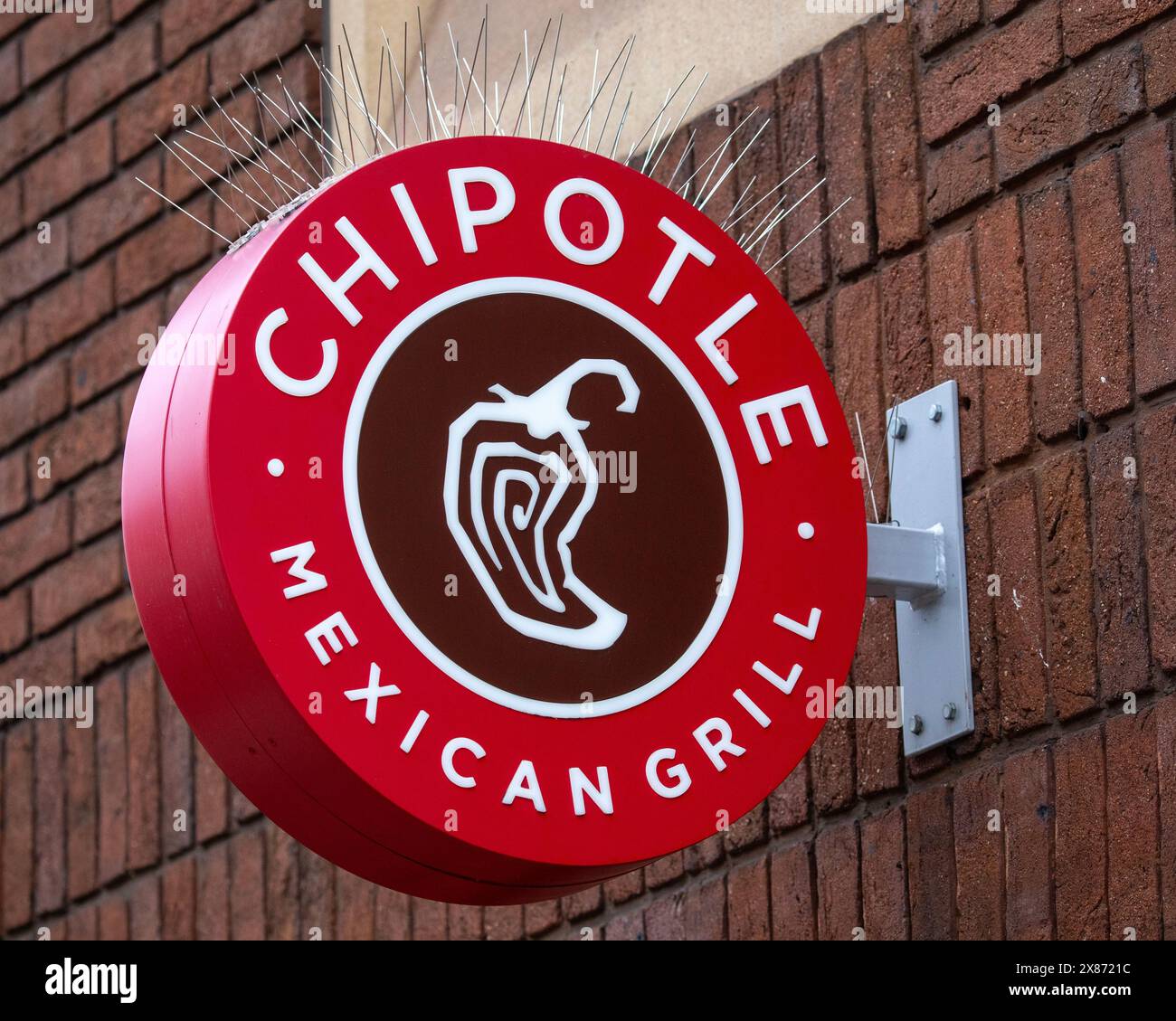 London, UK - March 4th 2024: A Chipotle Mexican Grill logo on the ...
