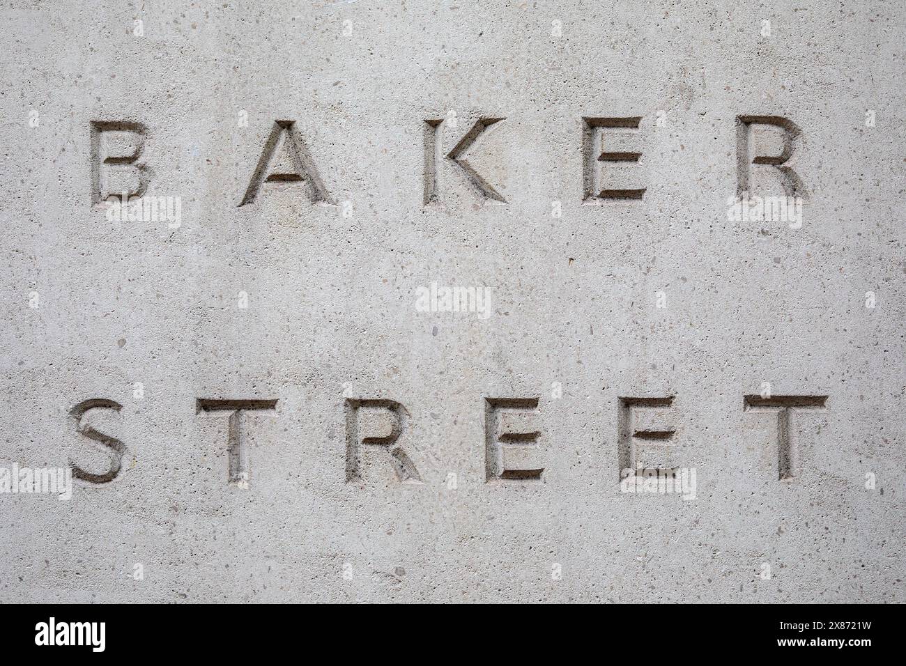 London, UK - March 4th 2024: Baker Street sign in Marylebone, London ...