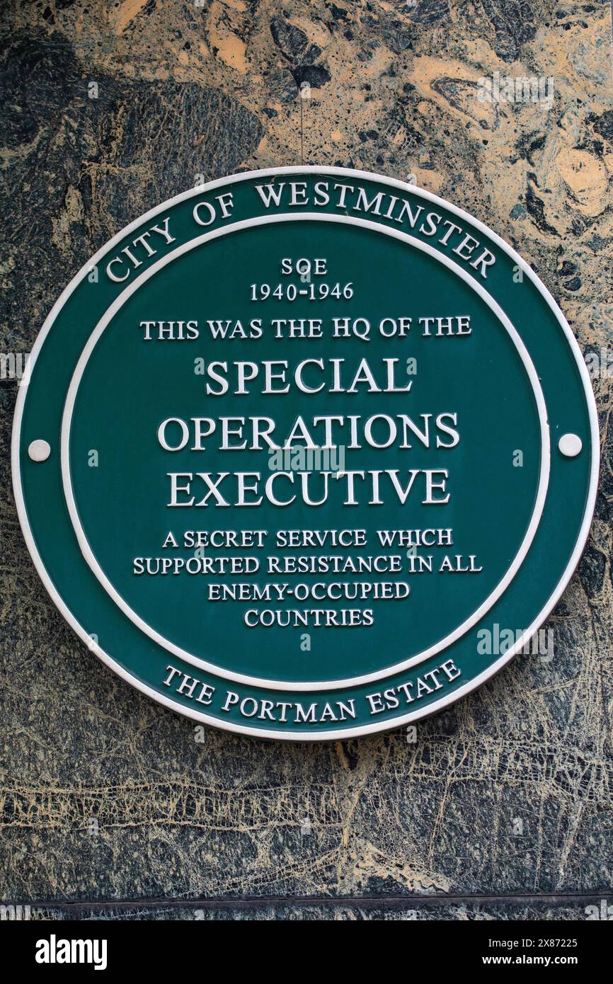 London, UK - March 4th 2024: A plaque on Baker Street in London, UK ...