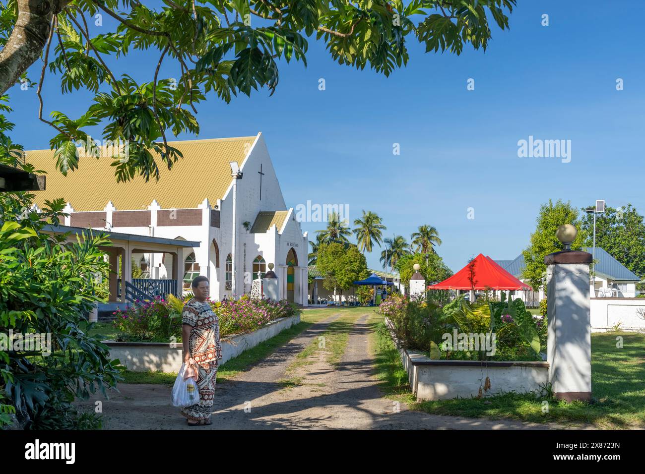 A Fijian ethnic village in Lautoka, Fiji, South Pacific Stock Photo - Alamy