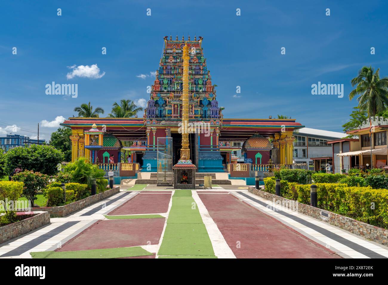 The Krishna Kaliya Hindu Temple in Lautoka, Fiji, South Pacific Stock ...