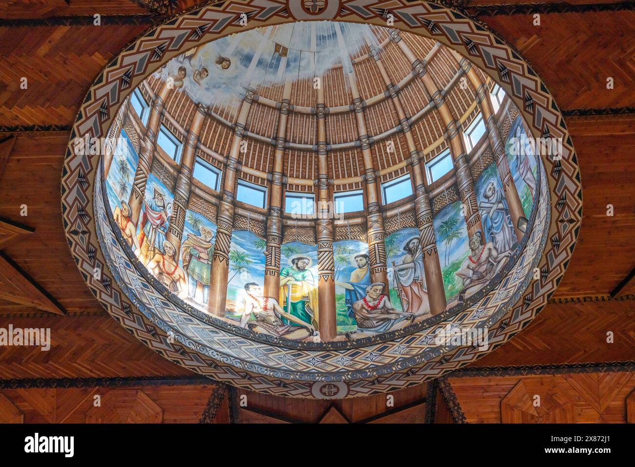 The Immaculate Conception Cathedral interior at Apia Samoa, South ...