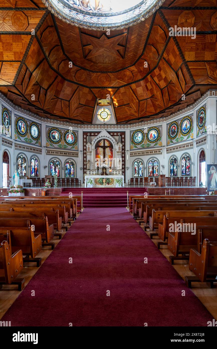 The Immaculate Conception Cathedral interior at Apia Samoa, South ...