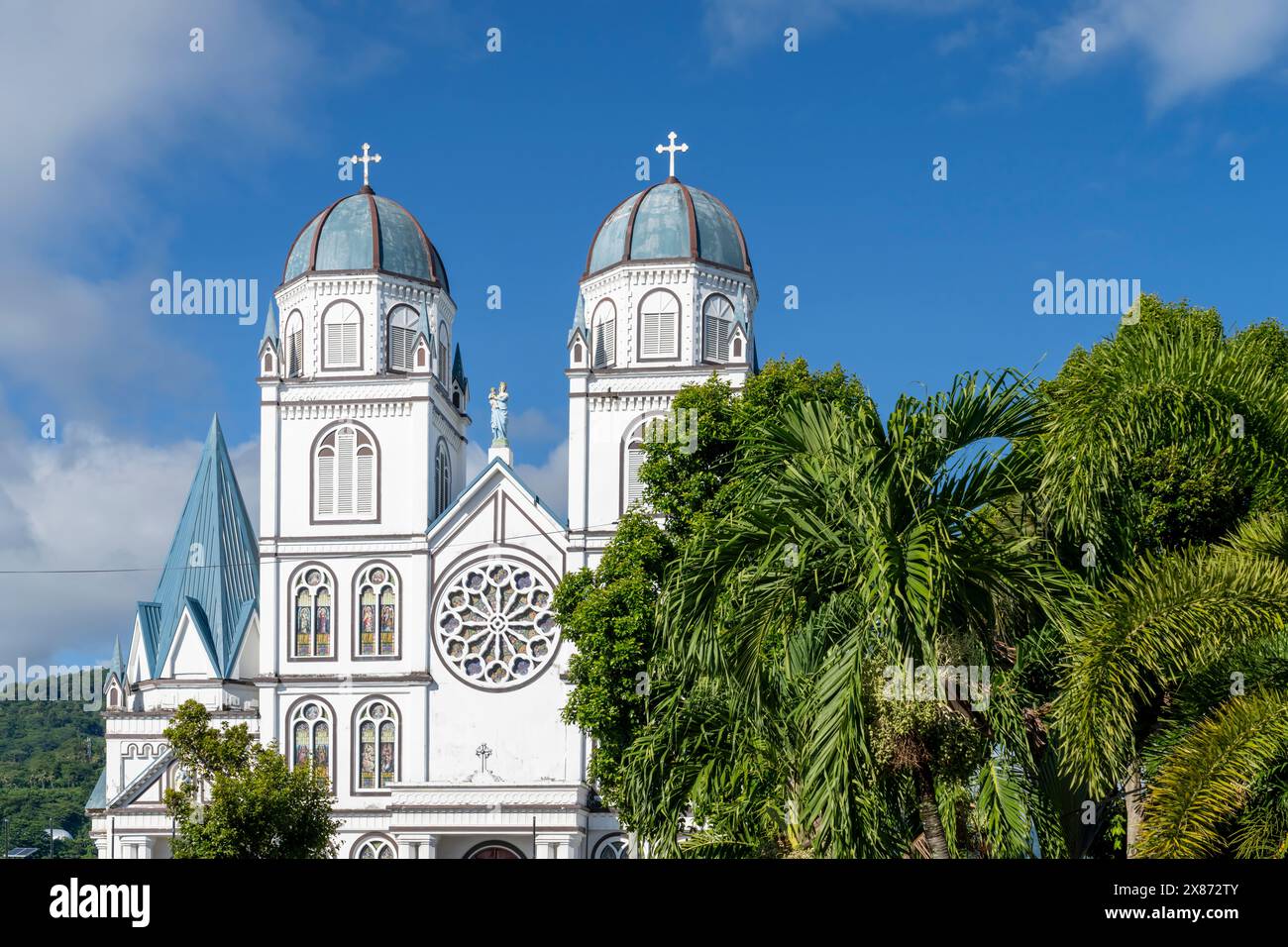 The Immaculate conception Cathedral at Apia Samoa, South Pacific Stock ...