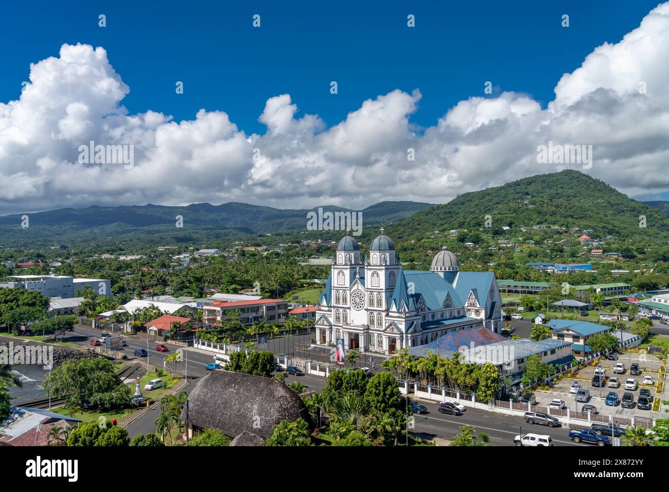 The Immaculate conception Cathedral at Apia Samoa, South Pacific Stock ...