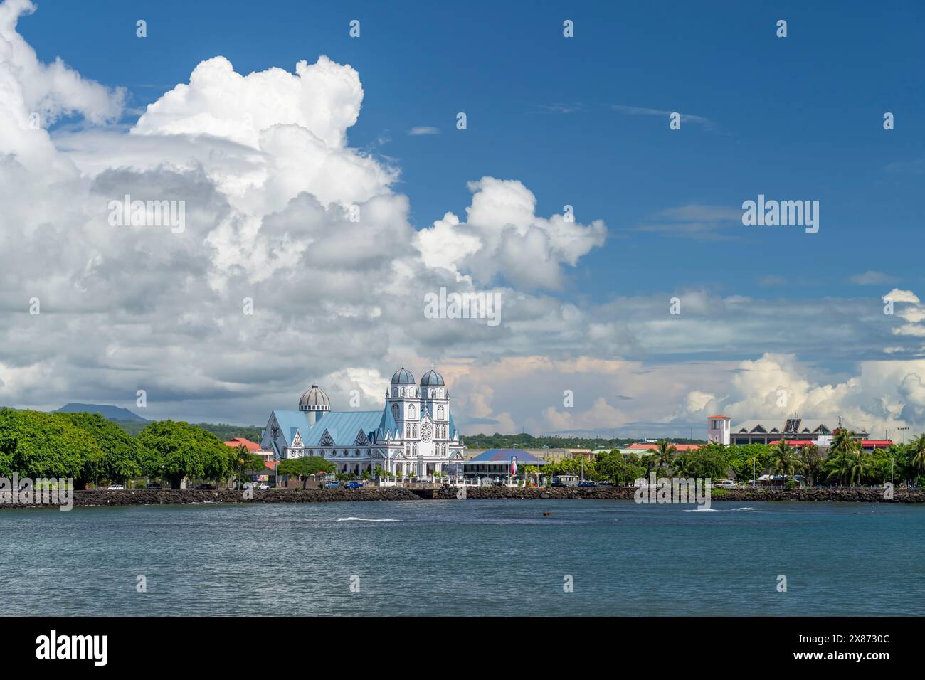 The town skyline at Apia Samoa, South Pacific Stock Photo - Alamy