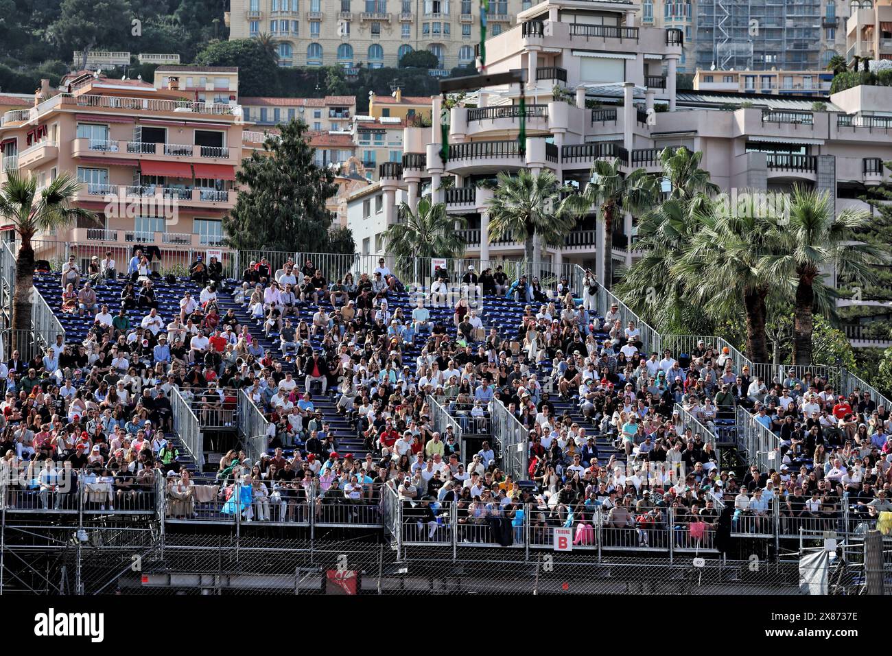 Monte Carlo, Monaco. 23rd May, 2024. Circuit atmosphere - fans in the ...