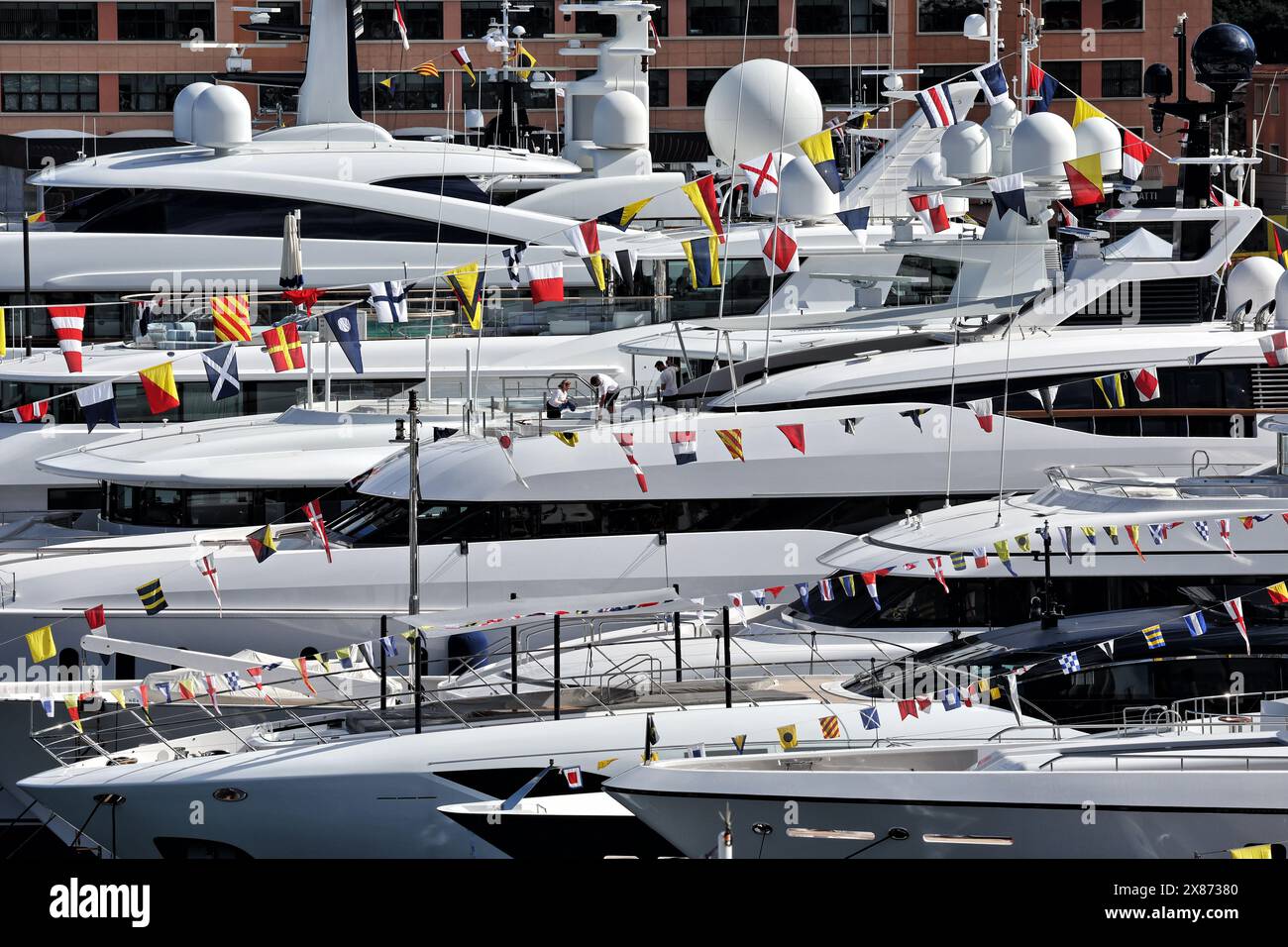 Monte Carlo, Monaco. 23rd May, 2024. Boats in the scenic Monaco Harbour ...