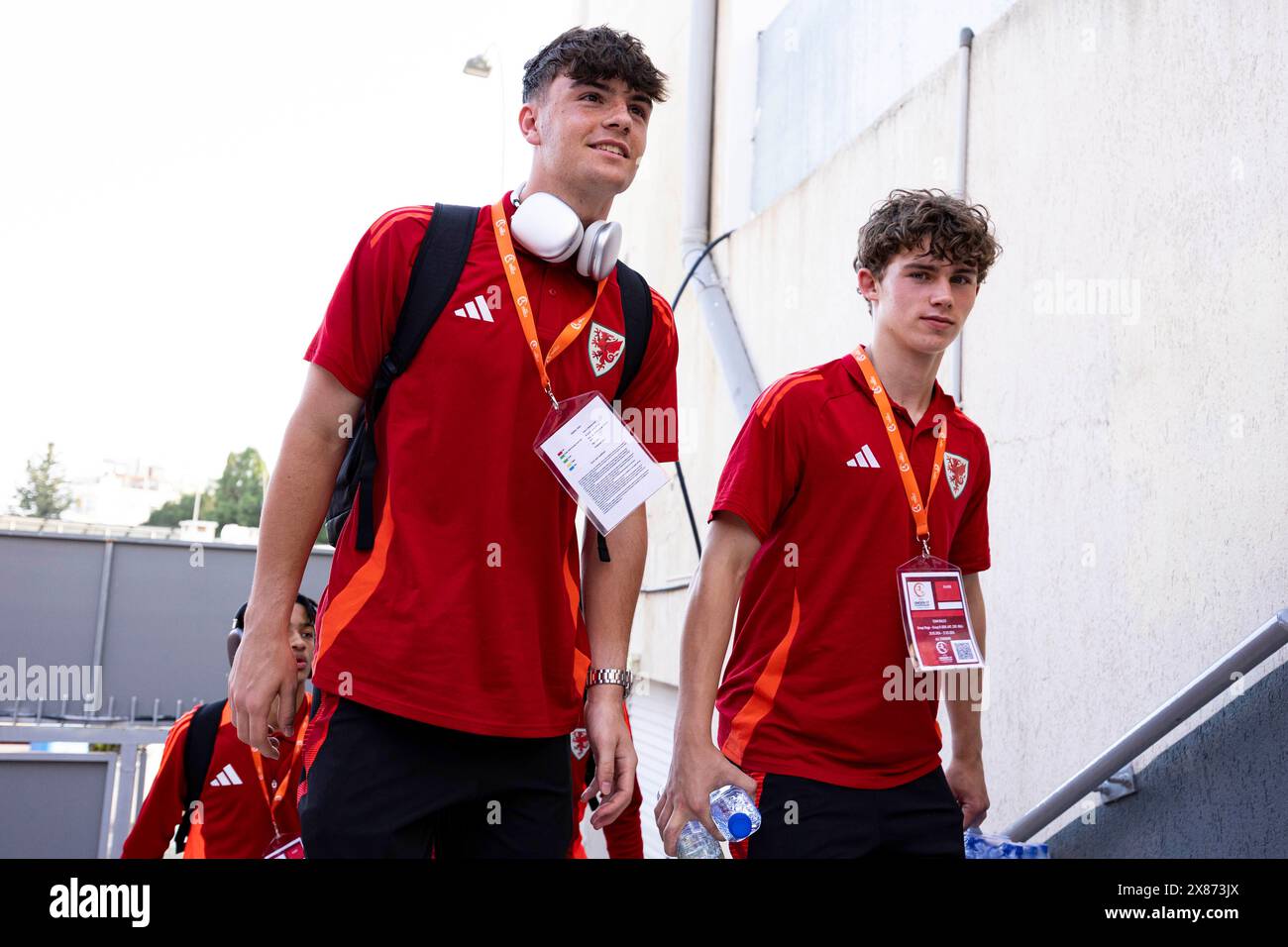 LARNACA, CYPRUS - 23RD MAY 2024: Luis Lines & Louis Griffiths arrive ...