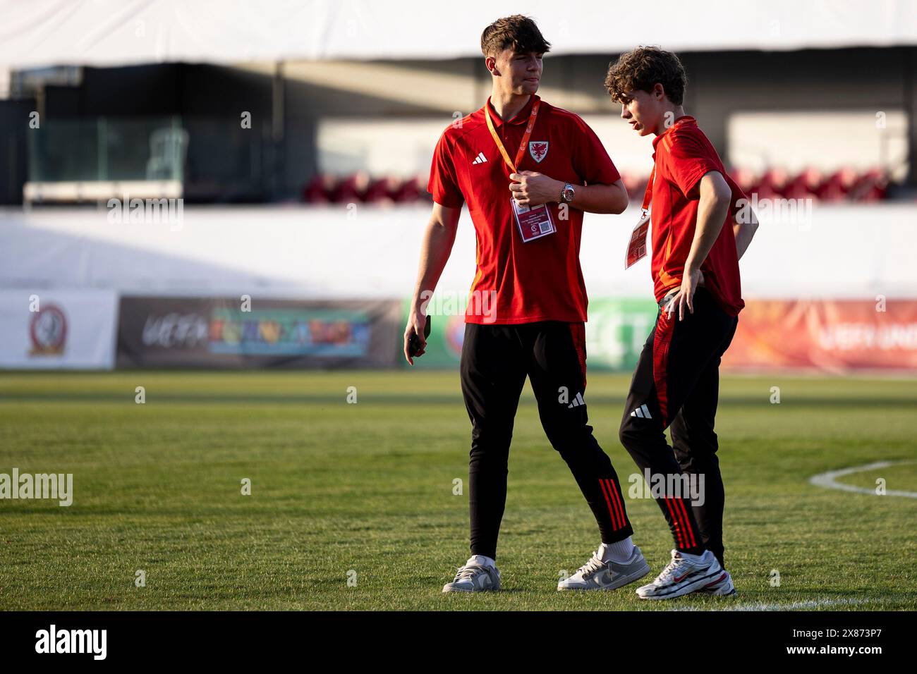 LARNACA, CYPRUS - 23RD MAY 2024: Cymru u17 v Austria in the UEFA U17 Championships at ...