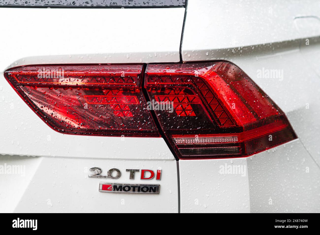 Volkswagen Tiguan 2.0 tdi 4motion in Kyiv, Ukraine. May 23, 2024, Rear ...