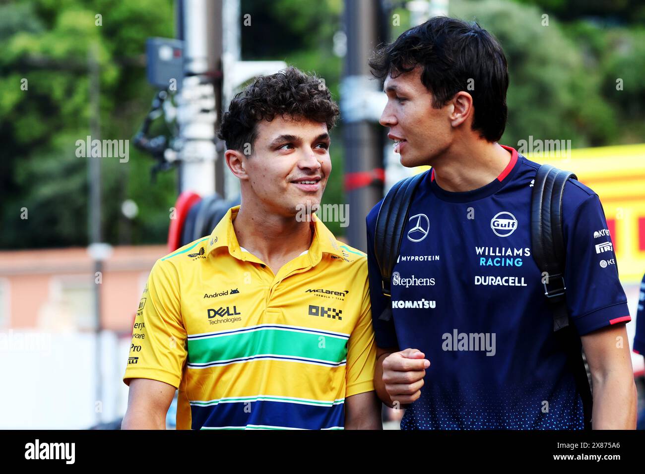 Monaco, Monte Carlo. 23rd May, 2024. (L to R): Lando Norris (GBR ...