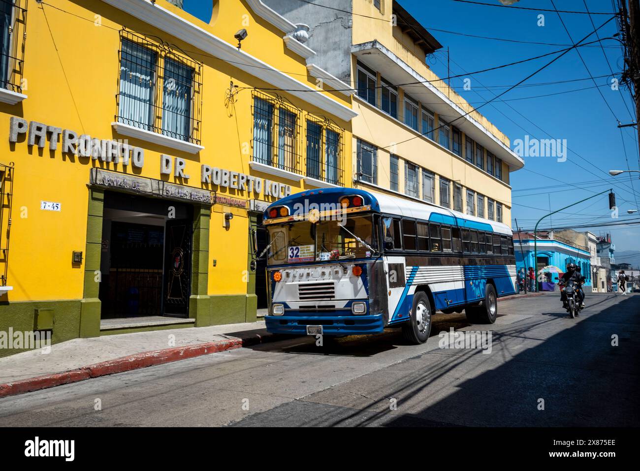 Colonial architecture in the Zone 1 District, Guatemala City, Guatemala ...