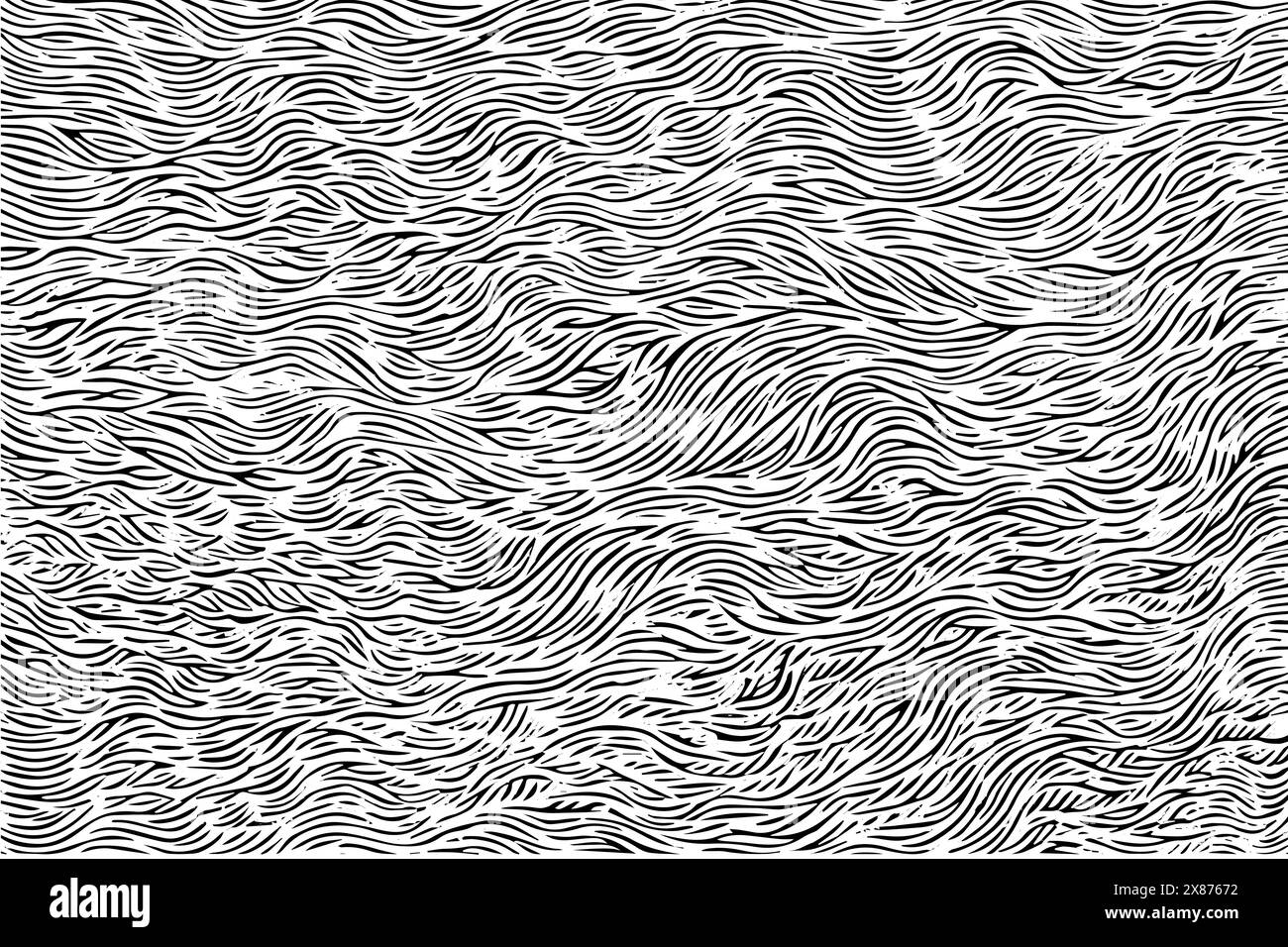 Vintage Fur Pattern: Vector Illustration of Abstract Animal Texture ...