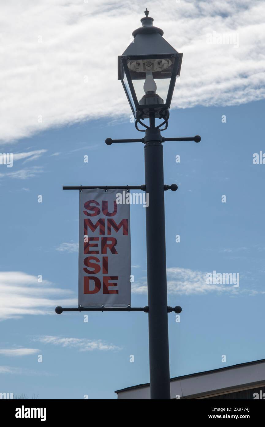 Summerside banner in Prince Edward Island, Canada Stock Photo - Alamy