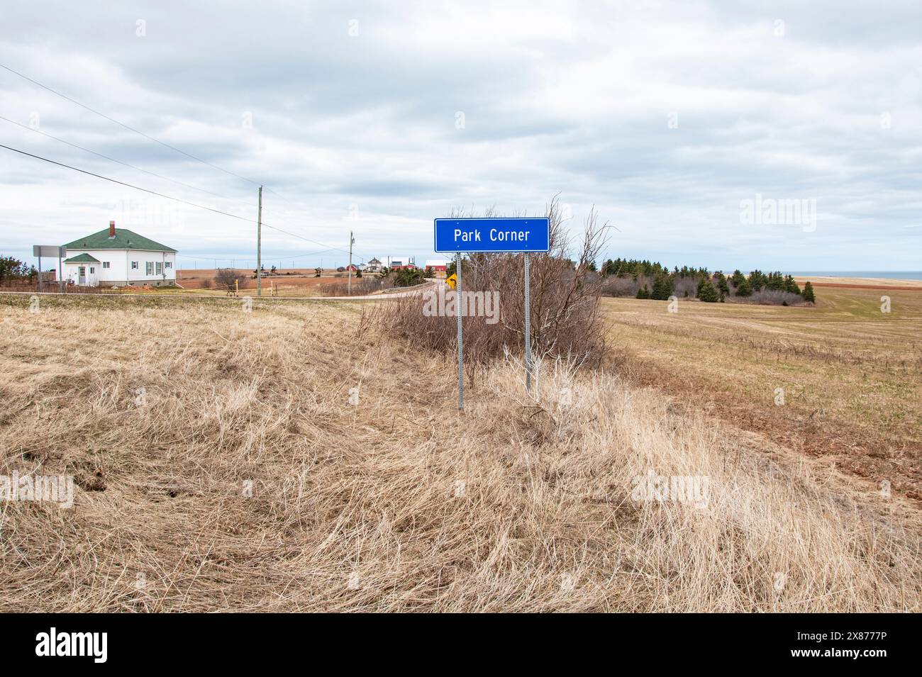 Welcome to Park Corner sign on route 20 in Prince Edward Island, Canada ...