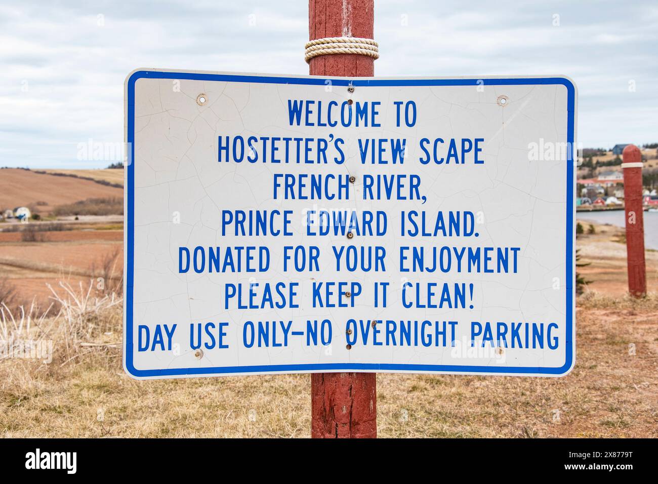Welcome to Hostetter's View Scape sign in Park Corner, Prince Edward ...