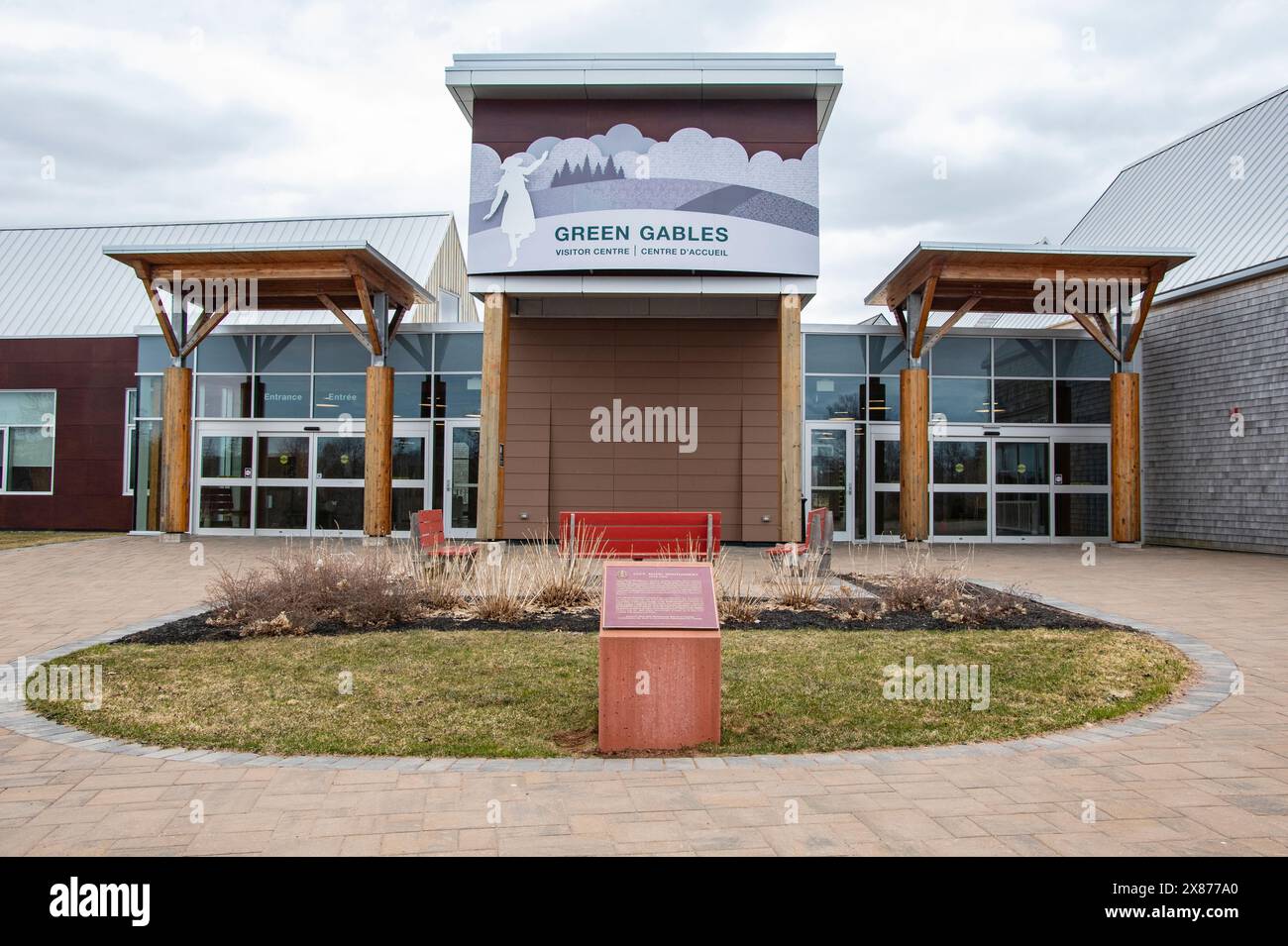 Welcome to Green Gables visitor centre sign in Cavendish, Prince Edward ...