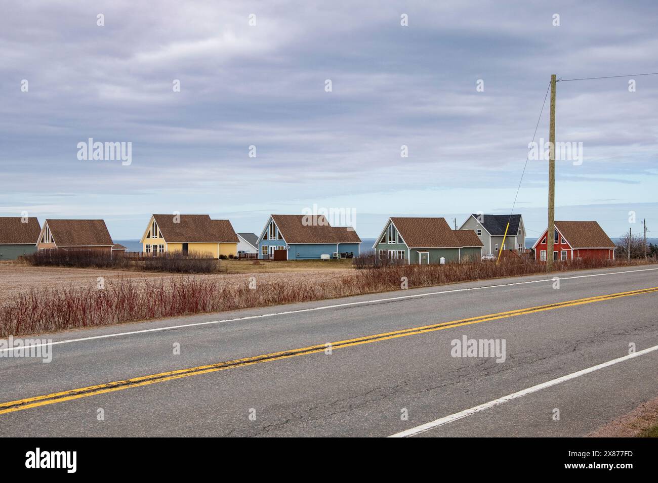 Rural community in Cavendish, Prince Edward Island, Canada Stock Photo ...