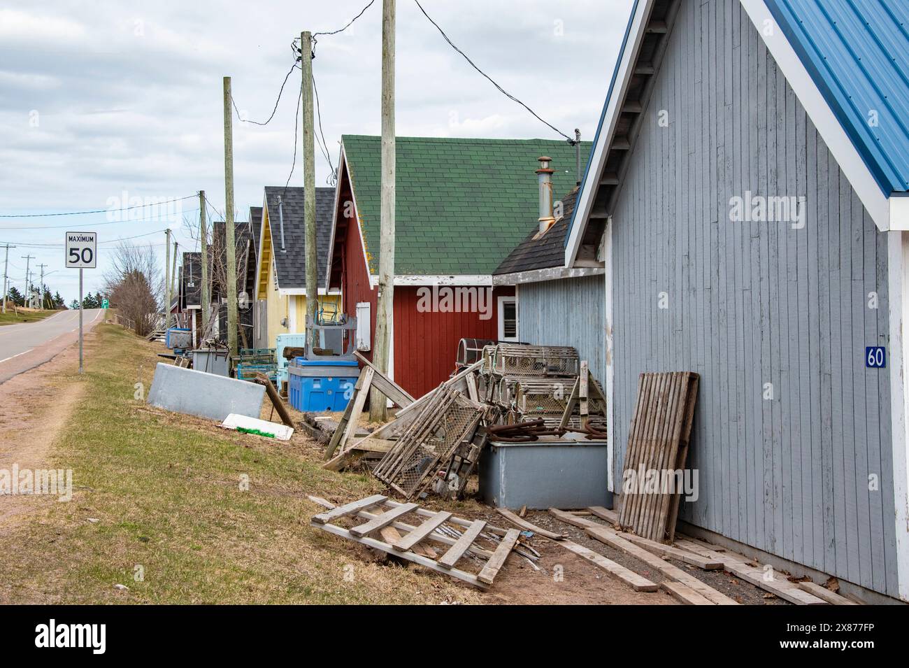 Fishing town of North Rustico, Prince Edward Island, Canada Stock Photo ...