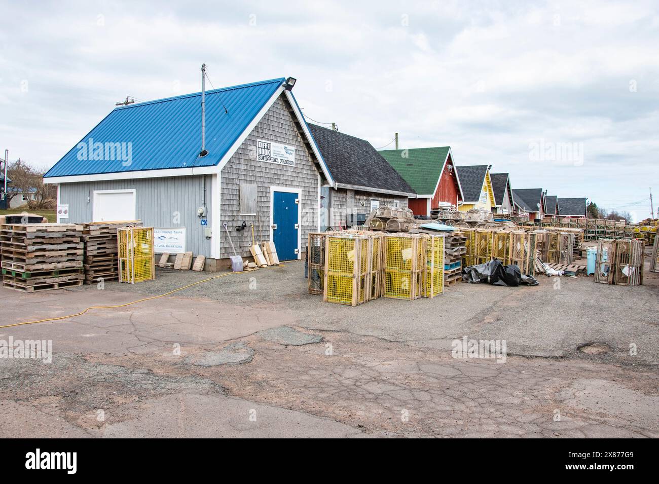 Fishing town of North Rustico, Prince Edward Island, Canada Stock Photo ...