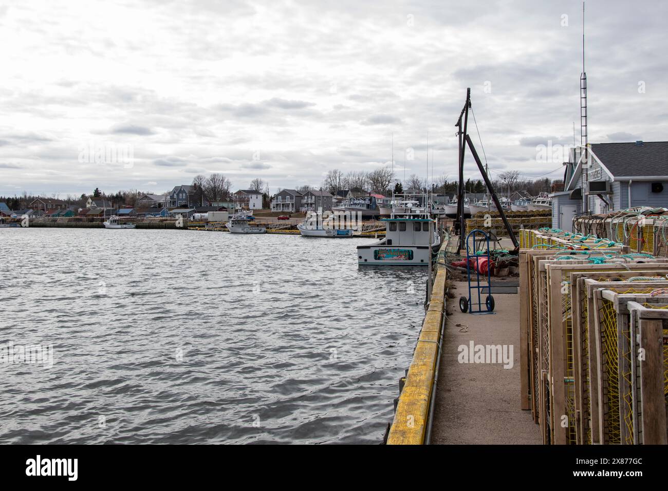 Fishing town of North Rustico, Prince Edward Island, Canada Stock Photo ...