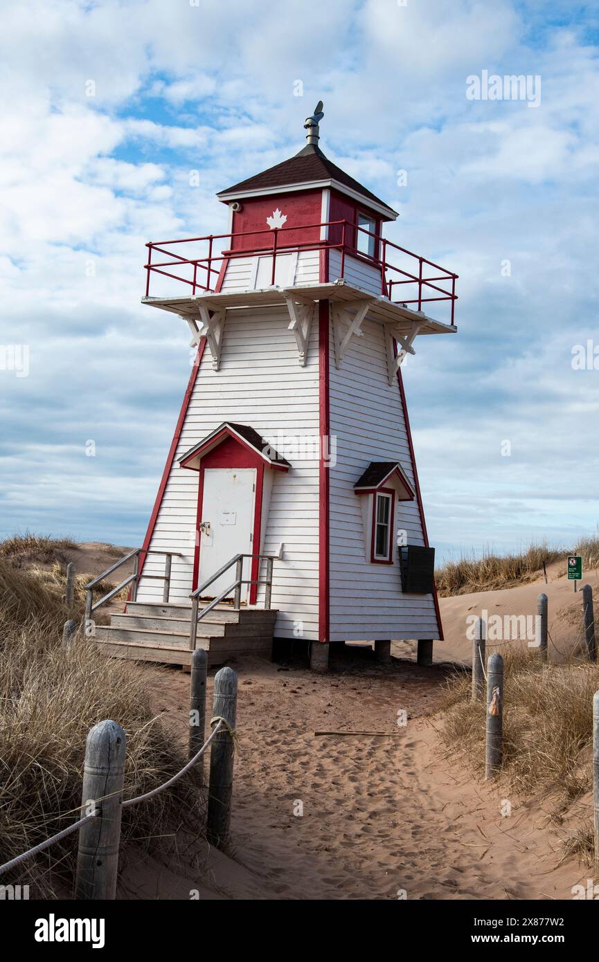 Covehead Lighthouse at Brackley Beach, Prince Edward Island, Canada ...