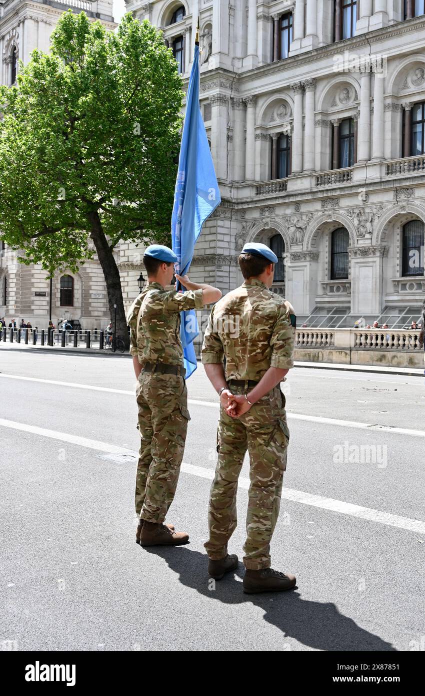 London, UK. International Day of UN Peacekeepers 2024. Ceremony held at ...