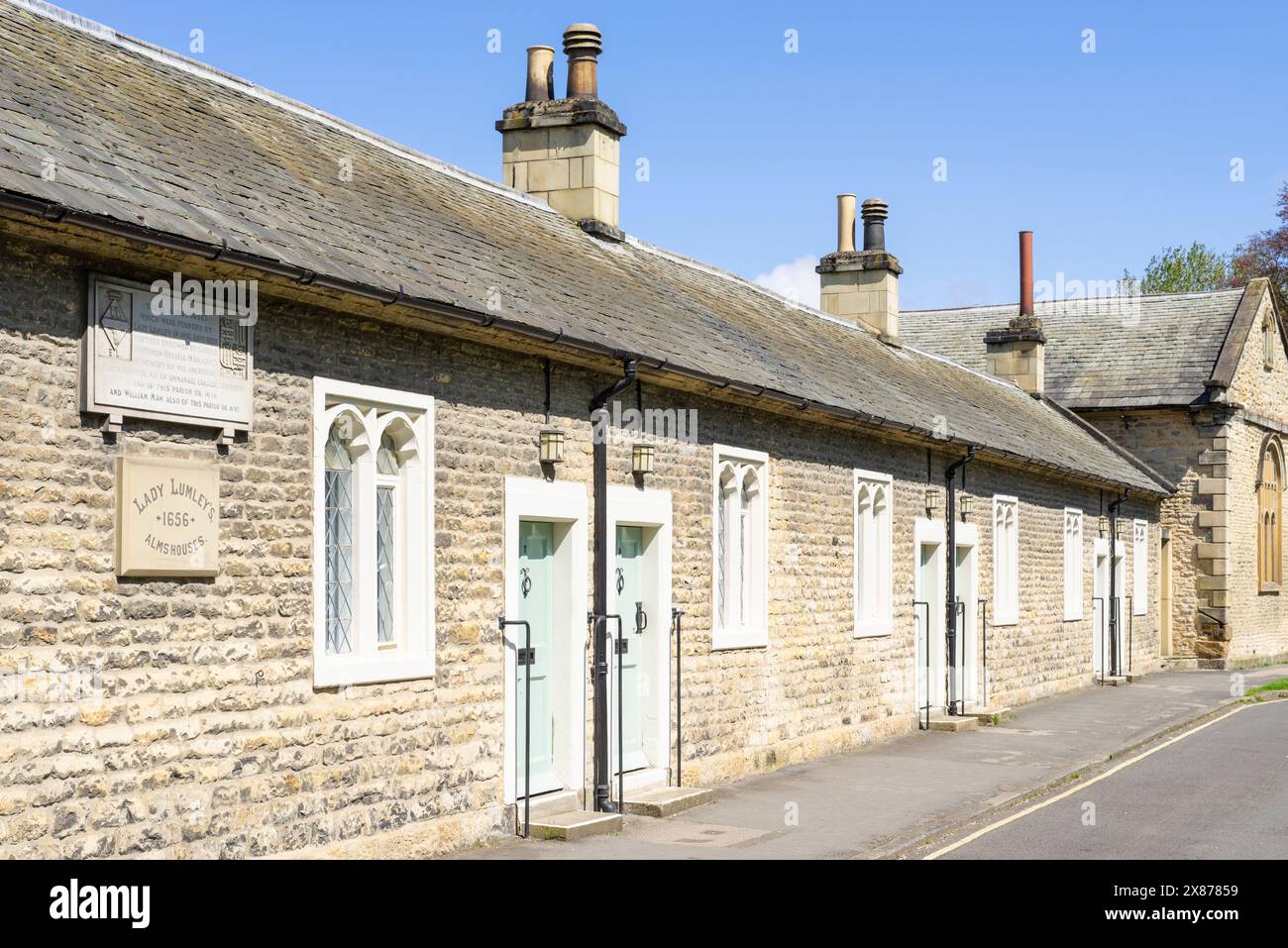 Thornton le Dale village uk Lady Lumleys Almshouses 1656 Thornton le ...