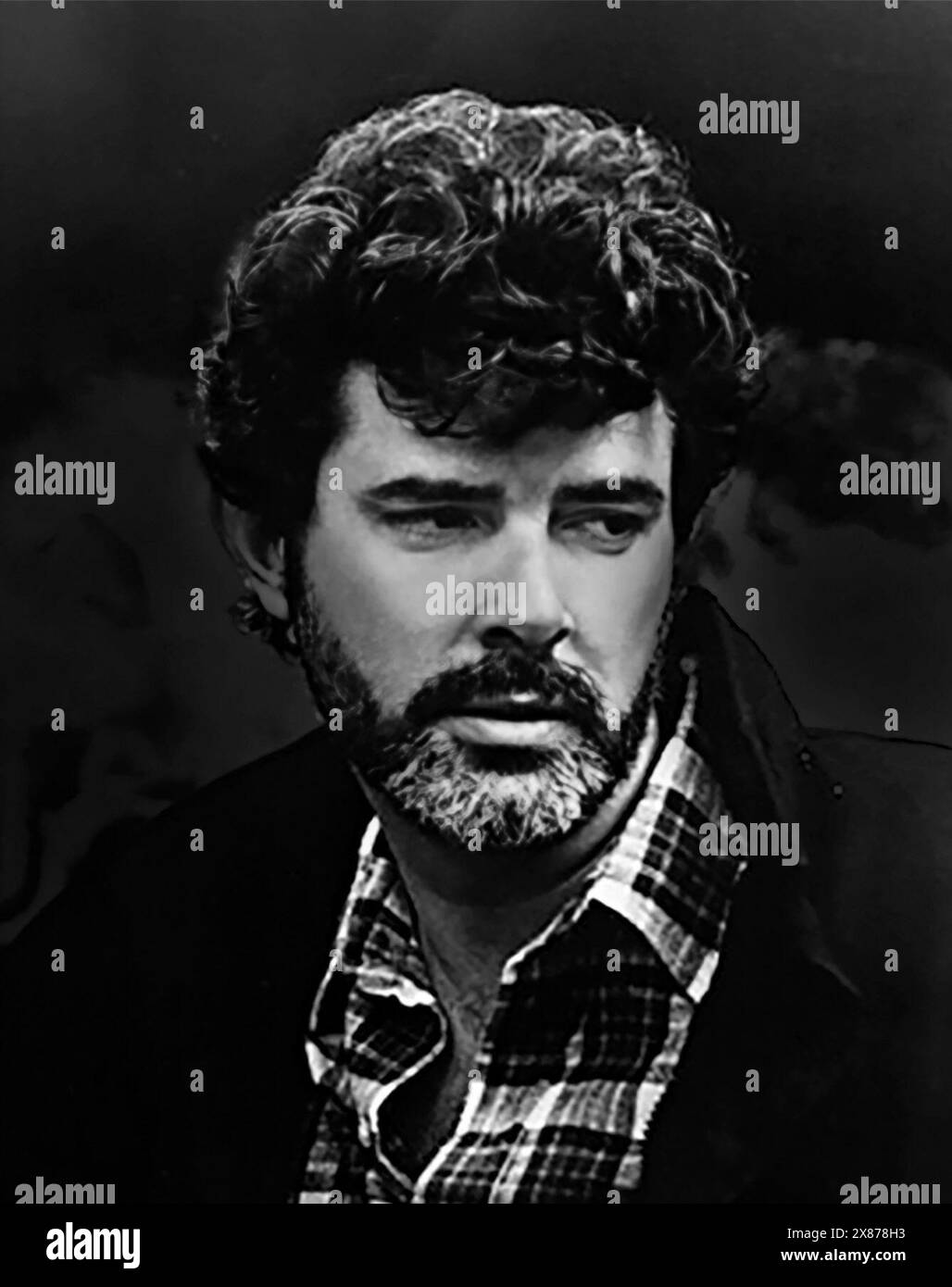 George Lucas. Portrait of the film director, George Walton Lucas Jr (b ...