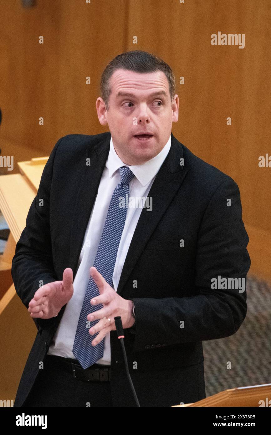Edinburgh, UK. 23rd May, 2024. PICTURED: Douglas Ross MSP MP, Scottish ...