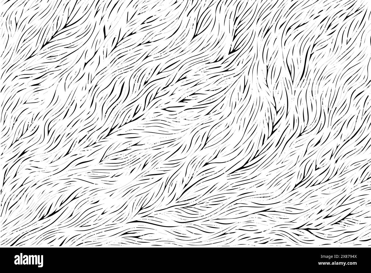 Vintage Fur Pattern: Vector Illustration of Abstract Animal Texture ...