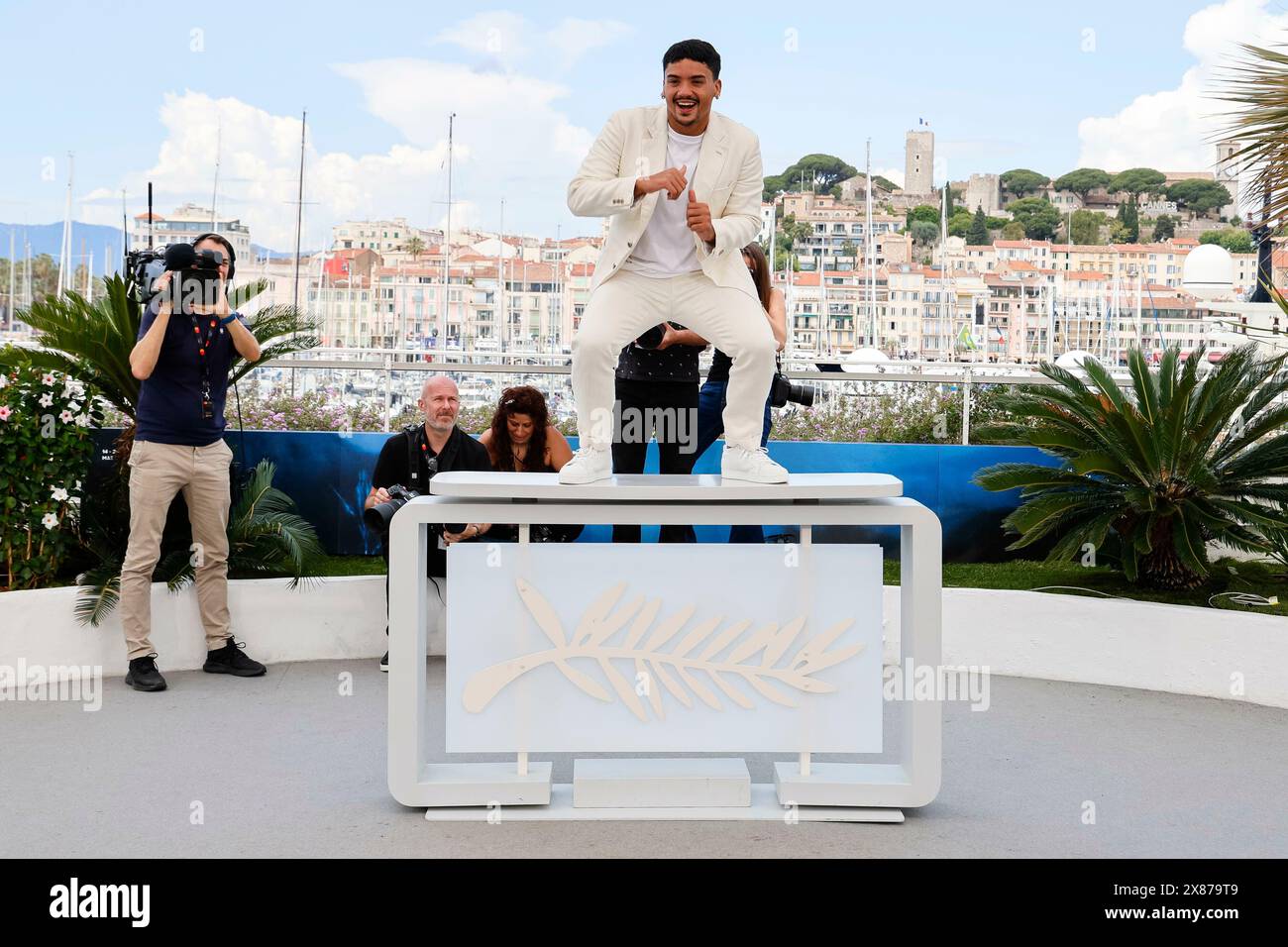 Iago Xavier poses at the photo call of the 'Motel Destino' during the ...