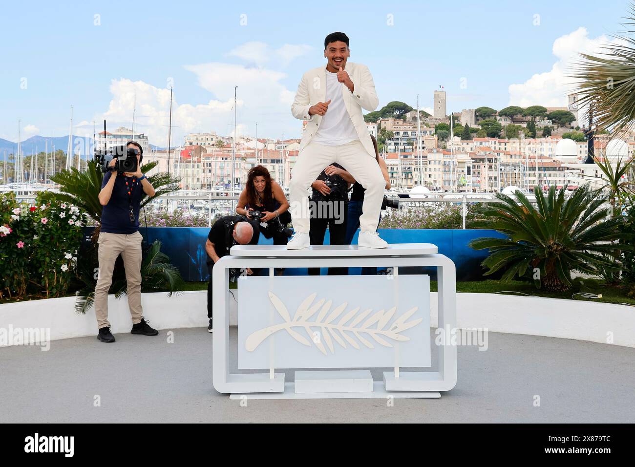 Iago Xavier poses at the photo call of the 'Motel Destino' during the ...