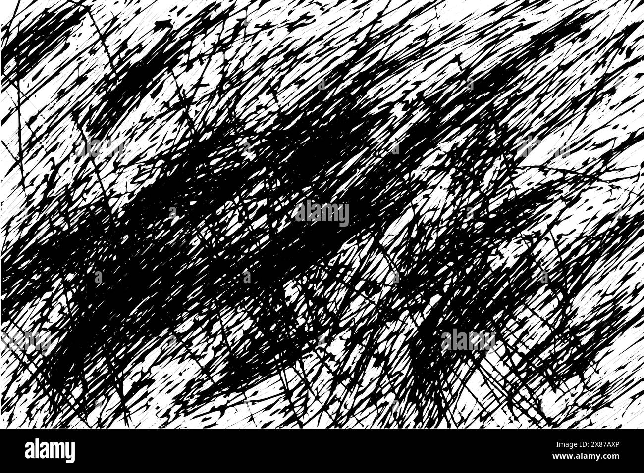 Scribble grunge texture. Square abstract background design. Line vector ...