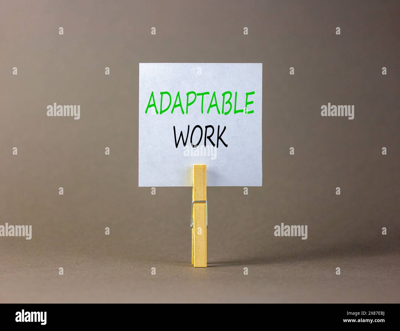 Adaptable work symbol. Concept words Adaptable work on beautiful white ...