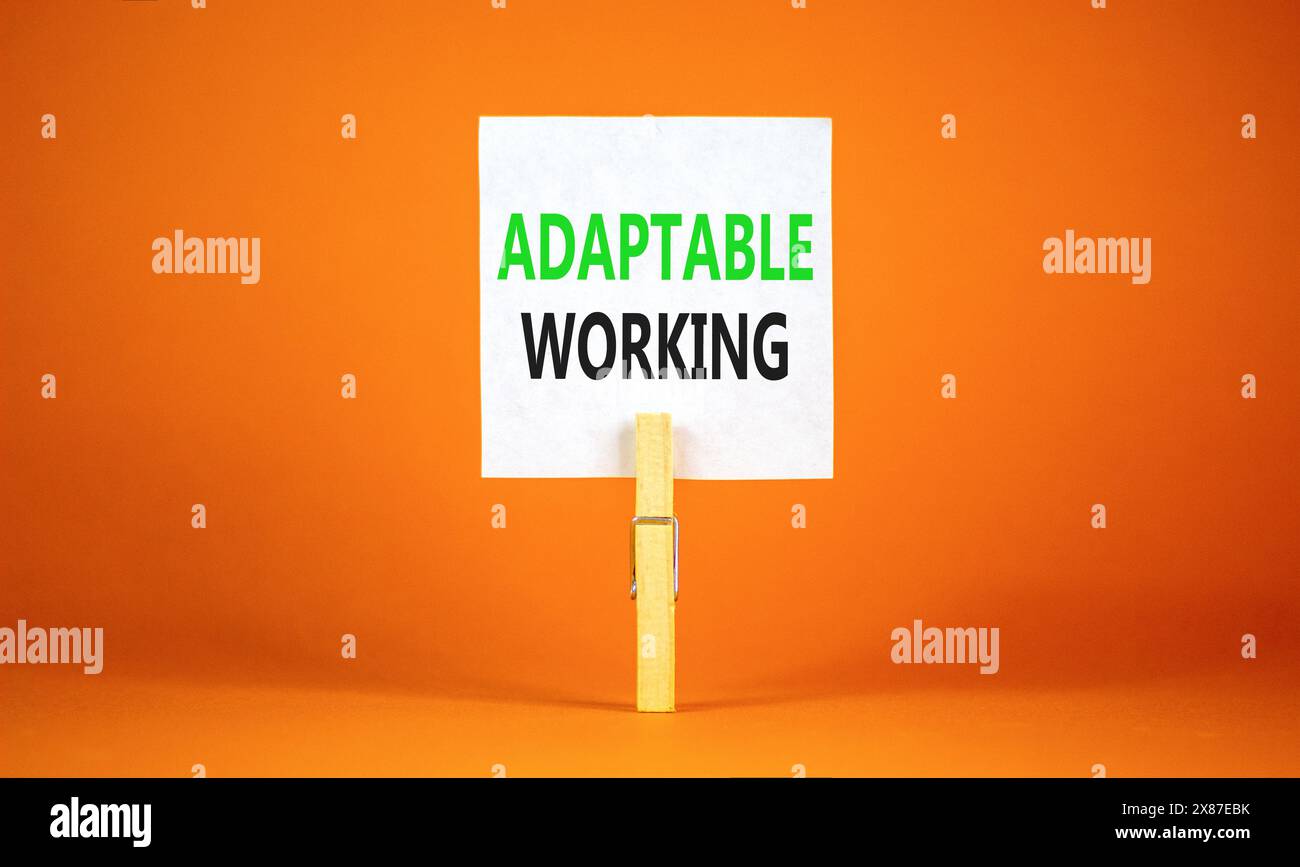 Adaptable working symbol. Concept words Adaptable working on beautiful ...