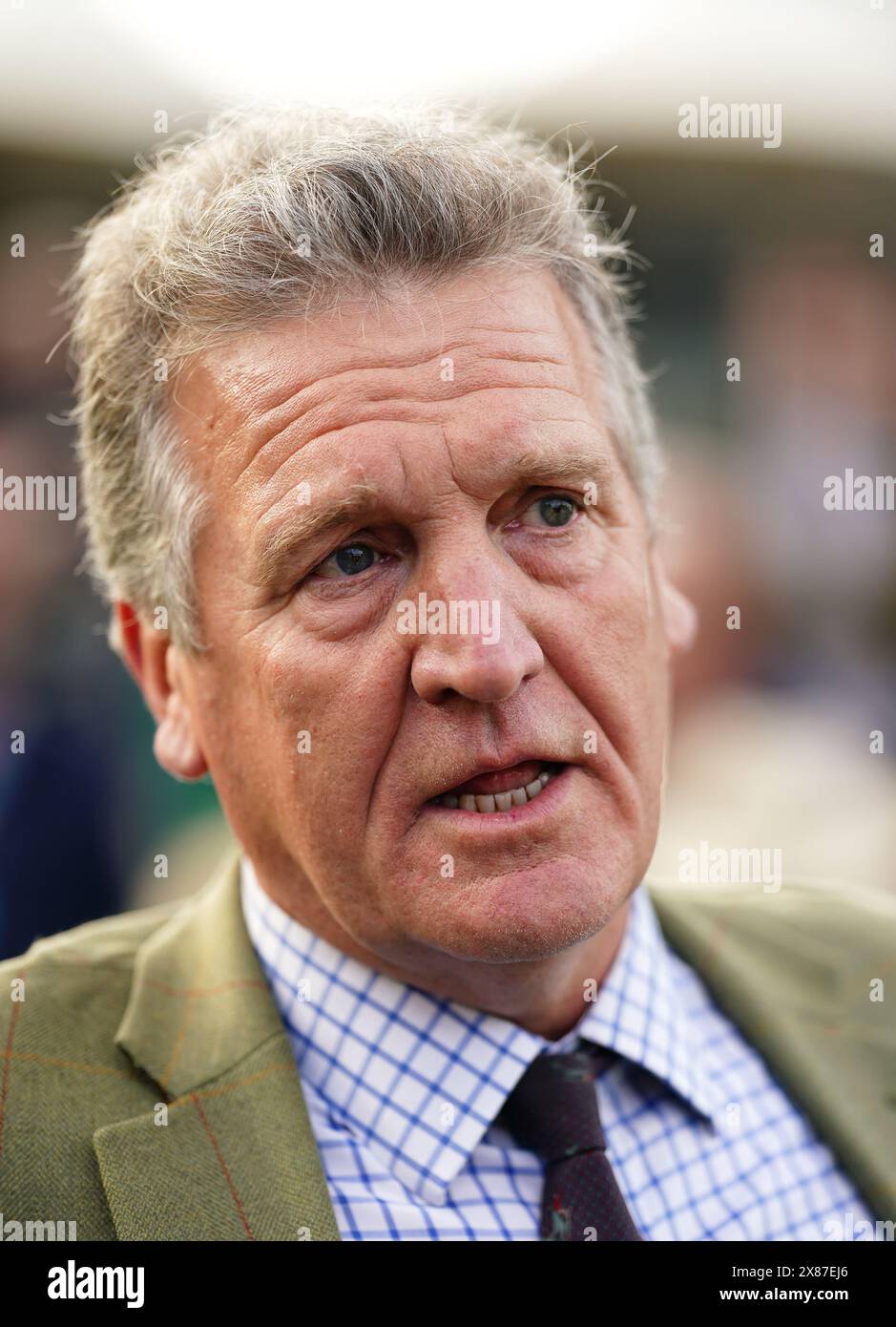 Trainer Dominic Ffrench Davis after seeing horse Enchanting Empress ...