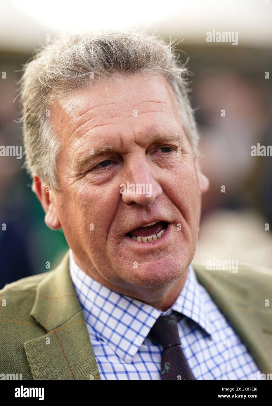 Trainer Dominic Ffrench Davis after seeing horse Enchanting Empress ...