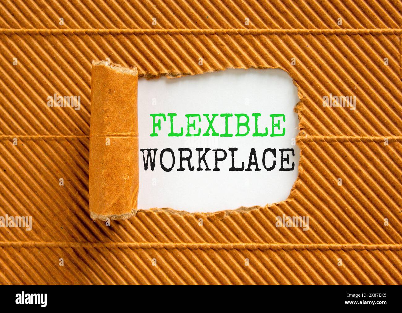 Flexible workplace symbol. Concept words Flexible workplace on ...