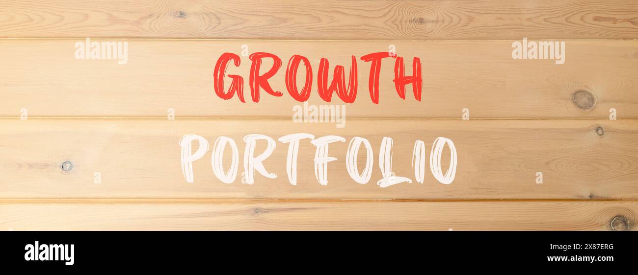 Growth portfolio symbol. Concept words Growth portfolio on beautiful ...