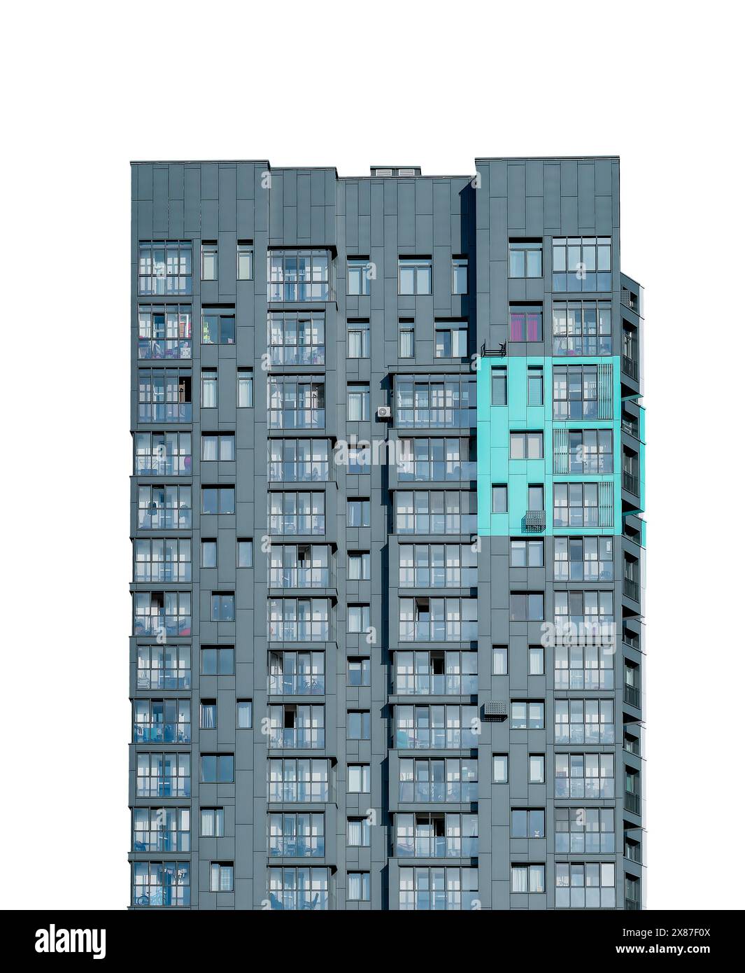 High condominium apartment complex in modern urban city. Tall ...