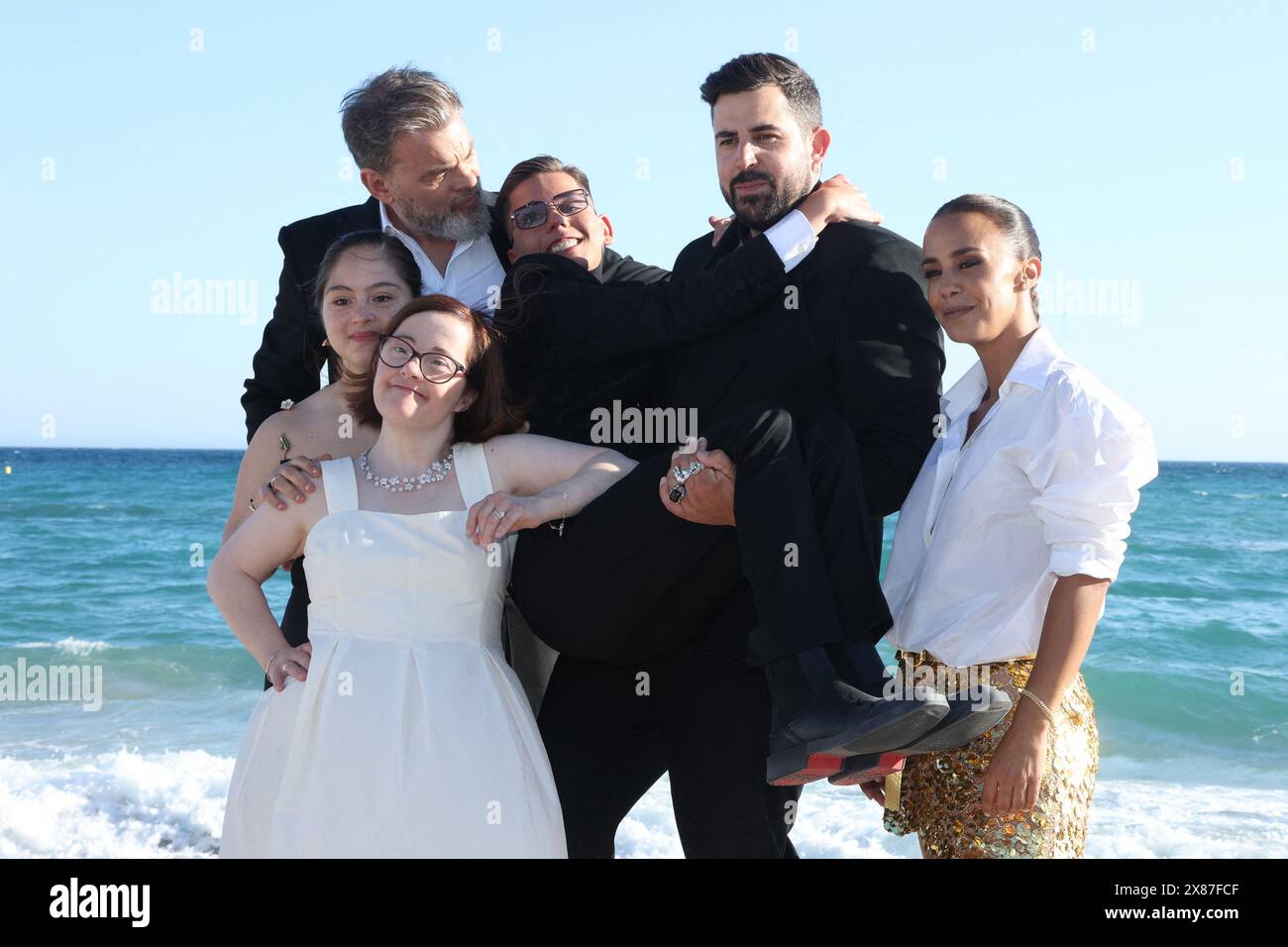 Artus, Alice Belaidi, Clovis Cornillac, Sofian Ribes, attending Un p'tit truc en plus Party held ...