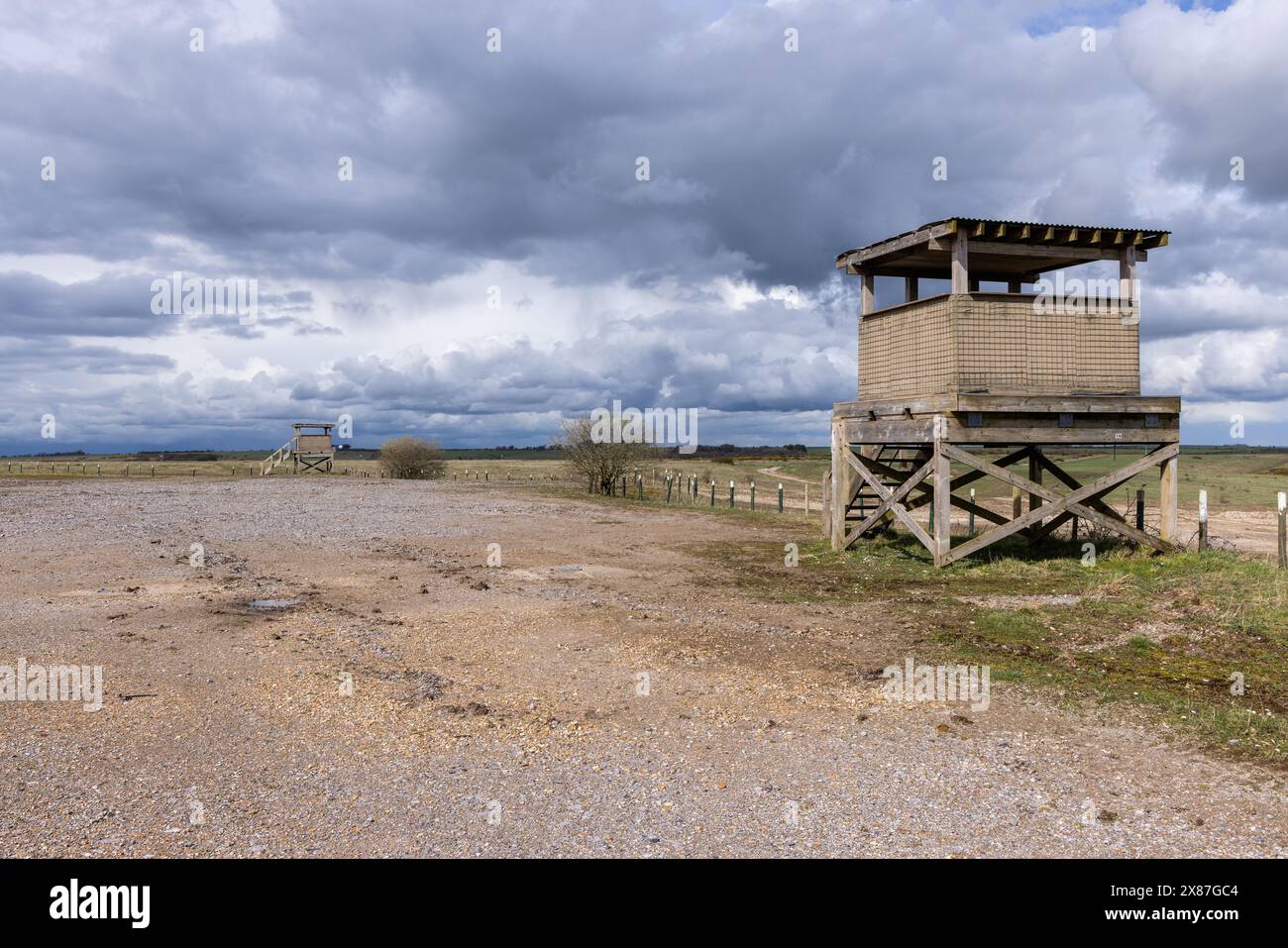 Military lookout posts near Imber village on MOD military training ...
