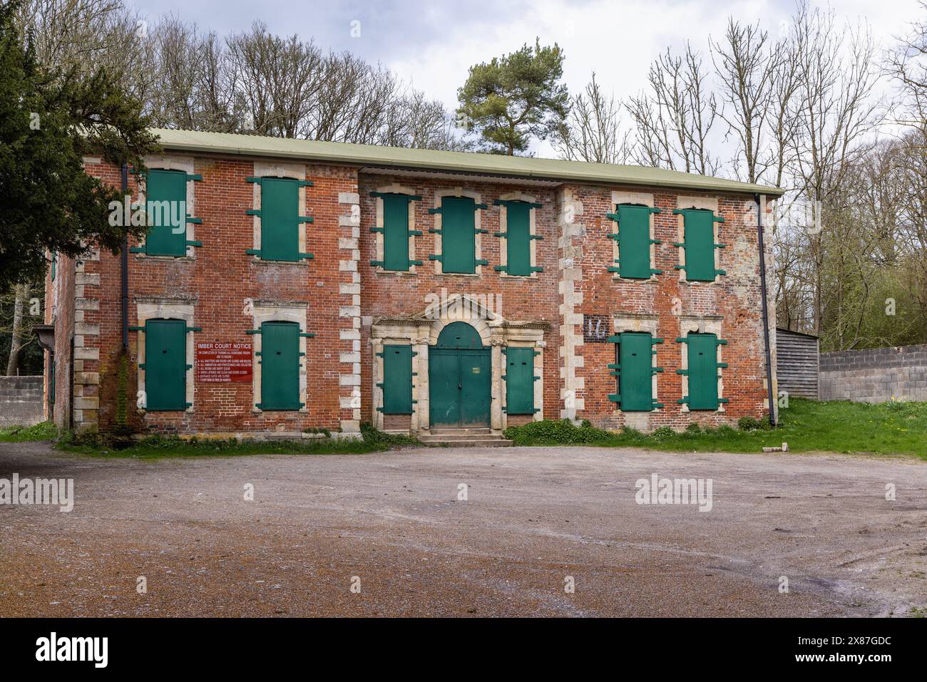 Imber Court in the deserted village of Imber which now serves as the ...