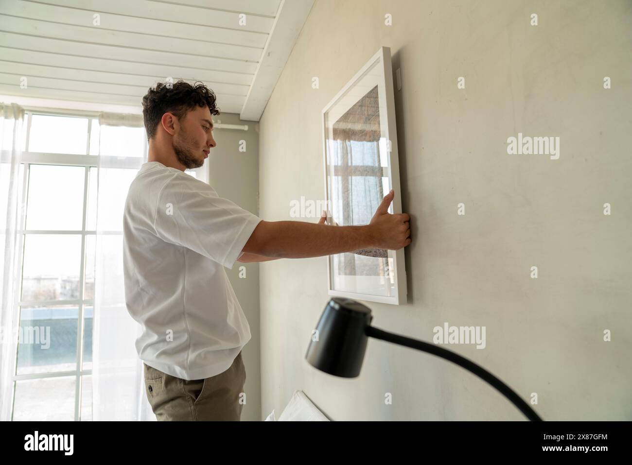 Picture reflection man on hi-res stock photography and images - Alamy