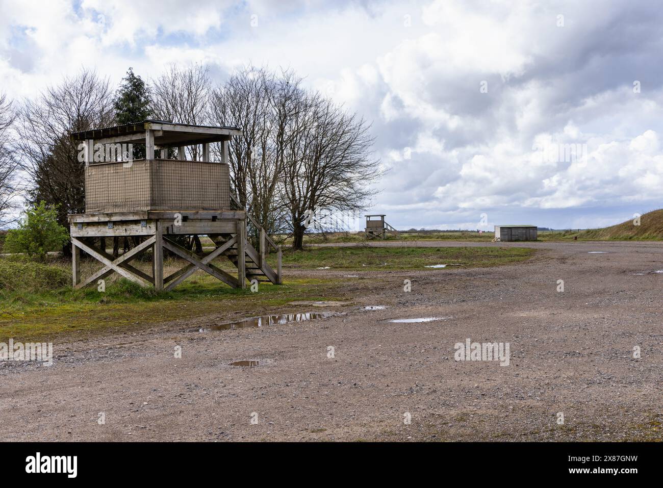 Military lookout posts near Imber village on MOD military training ...