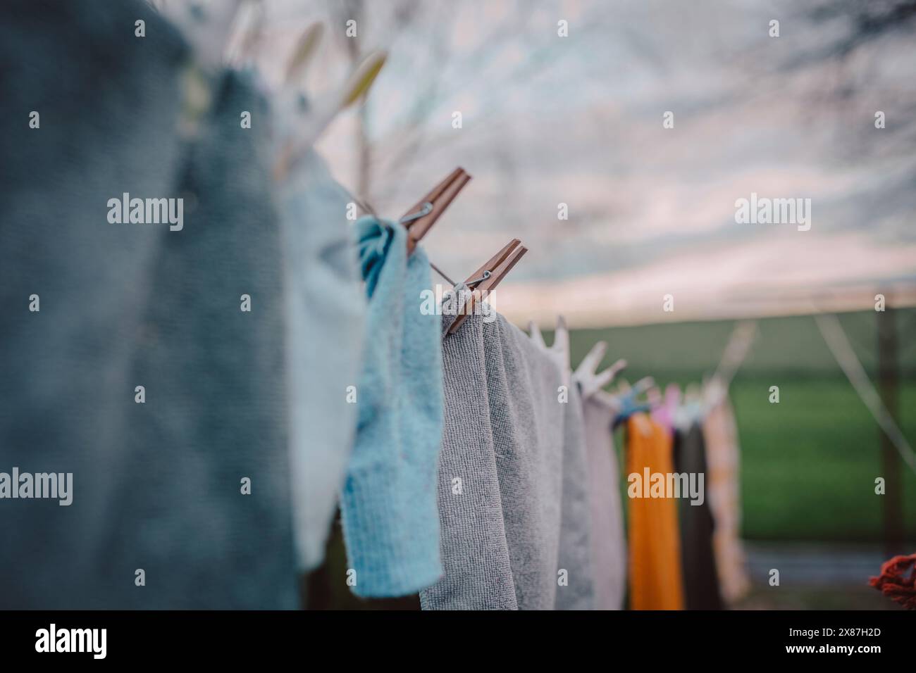 Backyard drying hi-res stock photography and images - Alamy